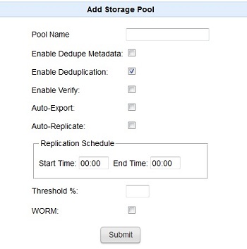 Configuring Storage Pools | QUADStor Systems